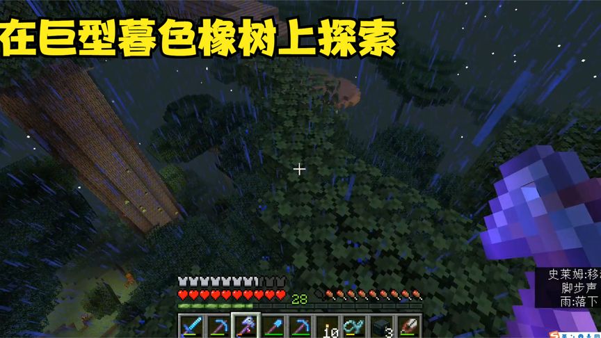 我的世界暮色森林74:用暮色橡木和苍穹木做各种木质方块