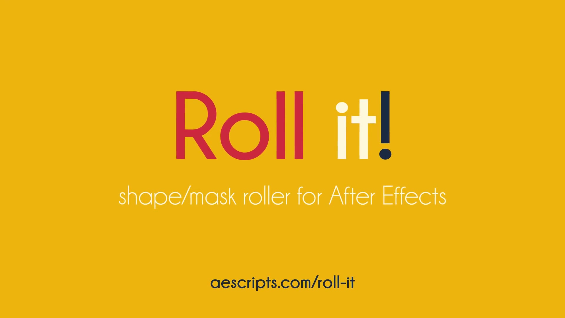 AE图形旋转车轮转动MG动画脚本AEscripts Roll it! Promo