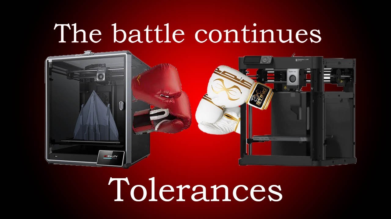 Creality K1 Max和Bambu Labs P1P之间的容差测试