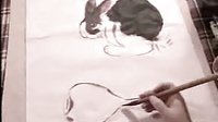 国画兔子的画法步骤示意教程视频学习(网上画兔子的技法)6