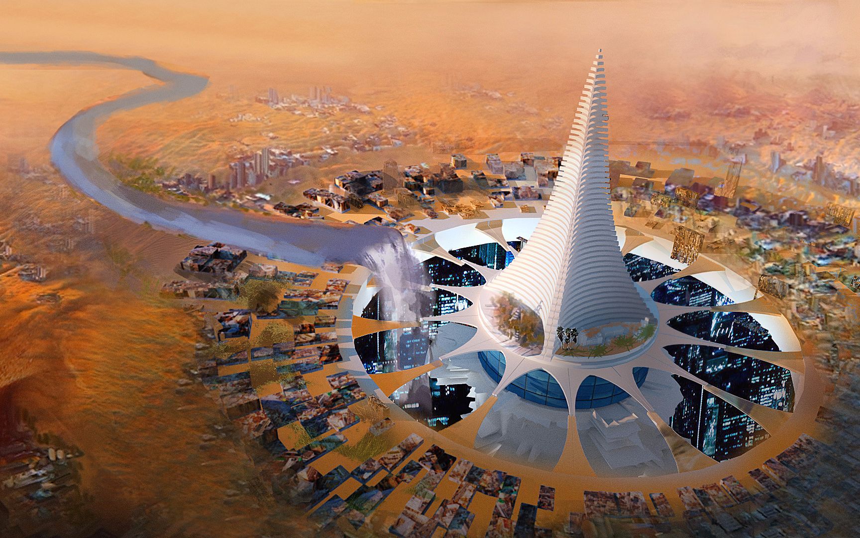 三维软件c4d结合平面ps制作超现实场景