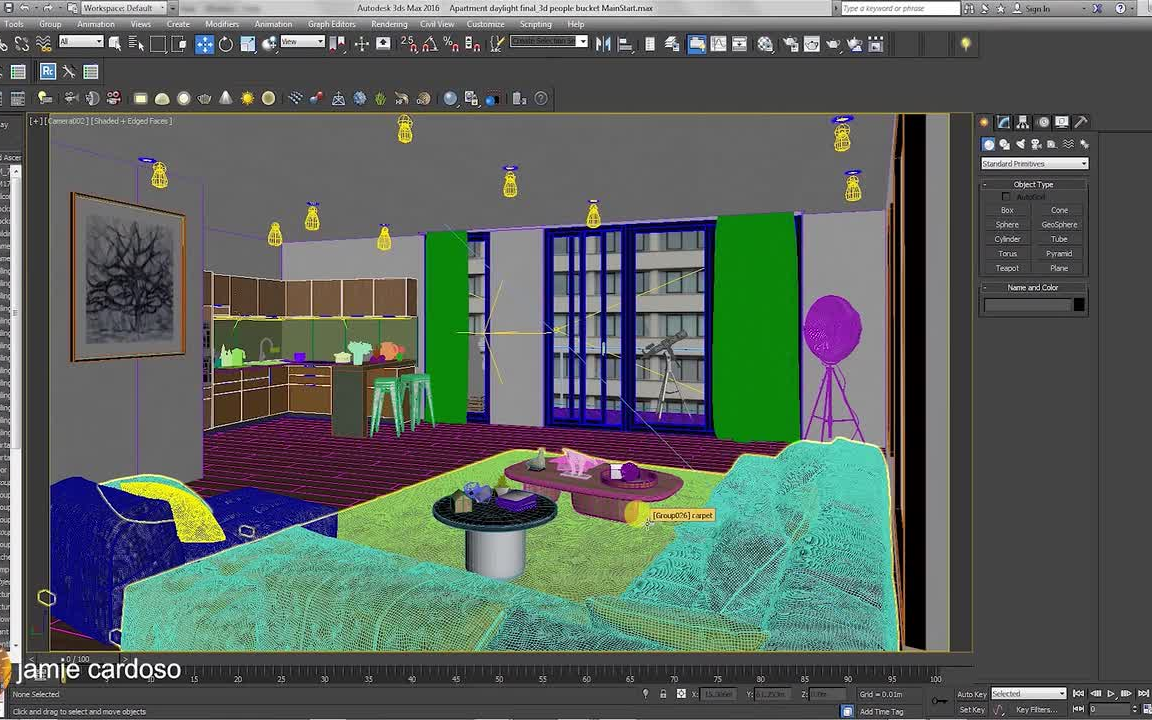 3dsmax三维室内场景人物添加制作视频教程,价值299的小课,我买来...