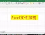 办公软件Excel文件加密的方法,日常办公常用到,一起来试试吧!