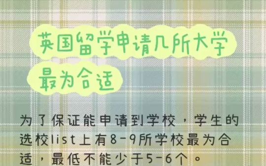 英国留学申请几所大学最为合适