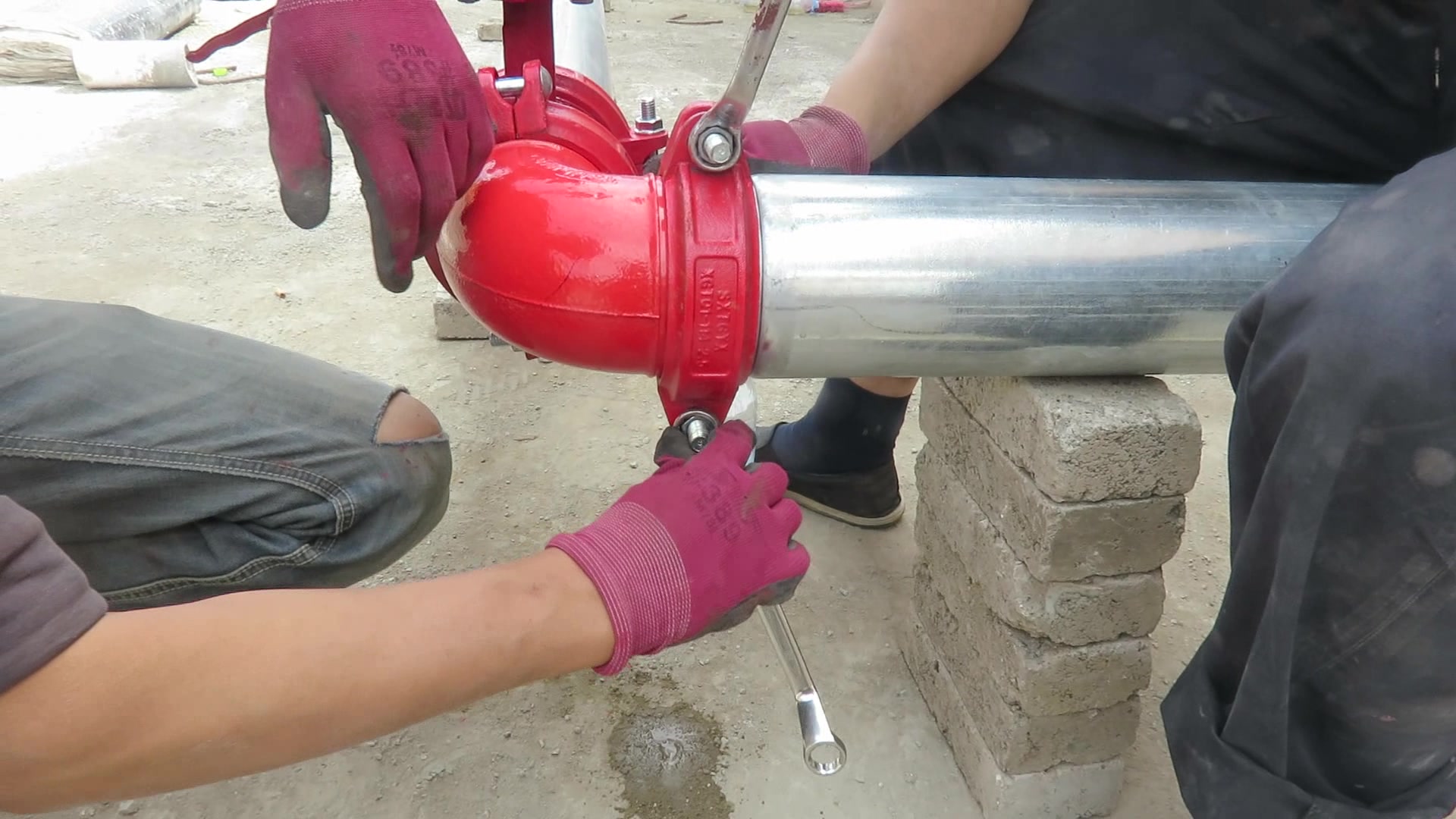 456屋顶消防管道安装3