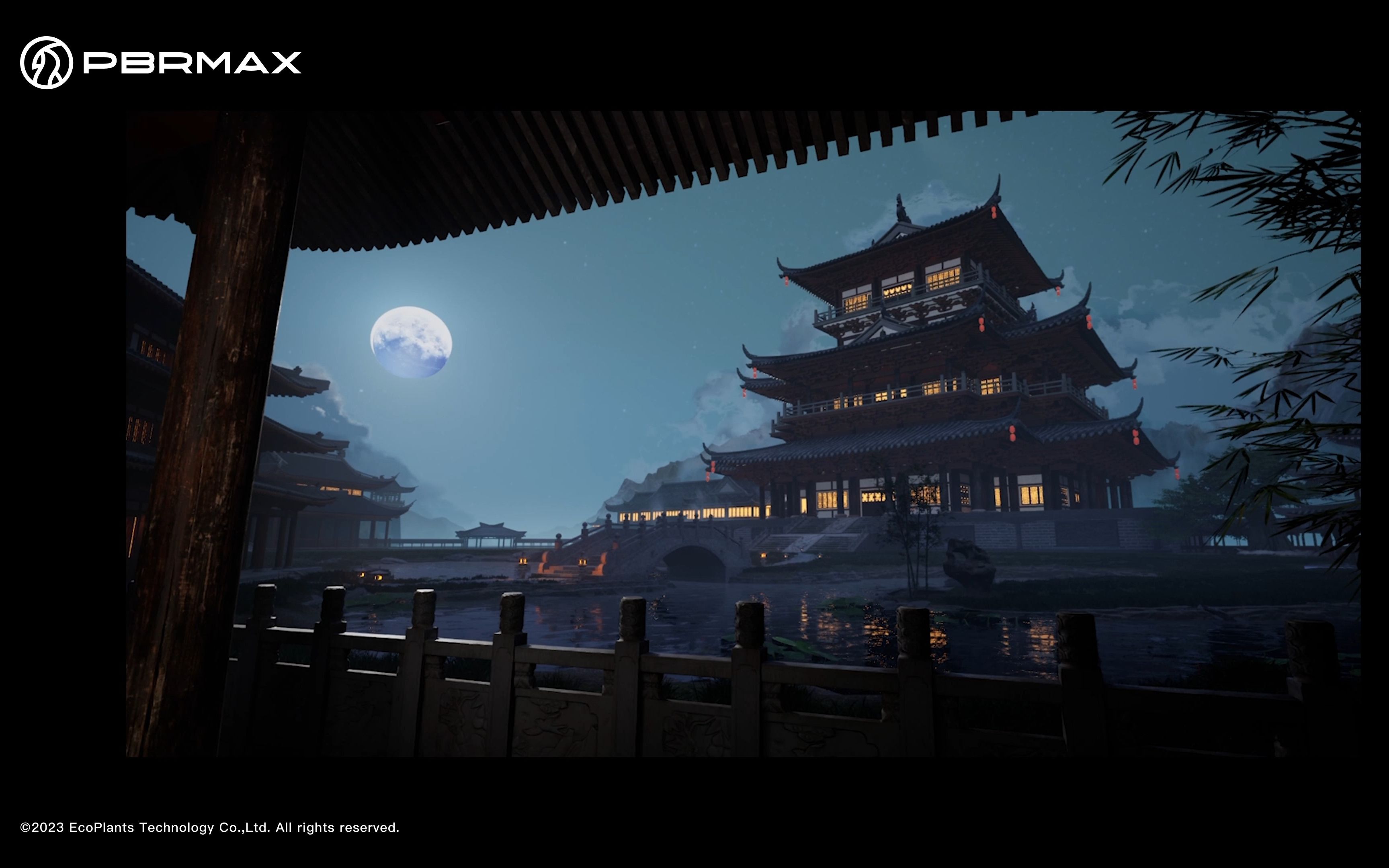 ...WithPBRMAX丨传统文化国风建筑丨东方美学丨UE5氛围感场景动画