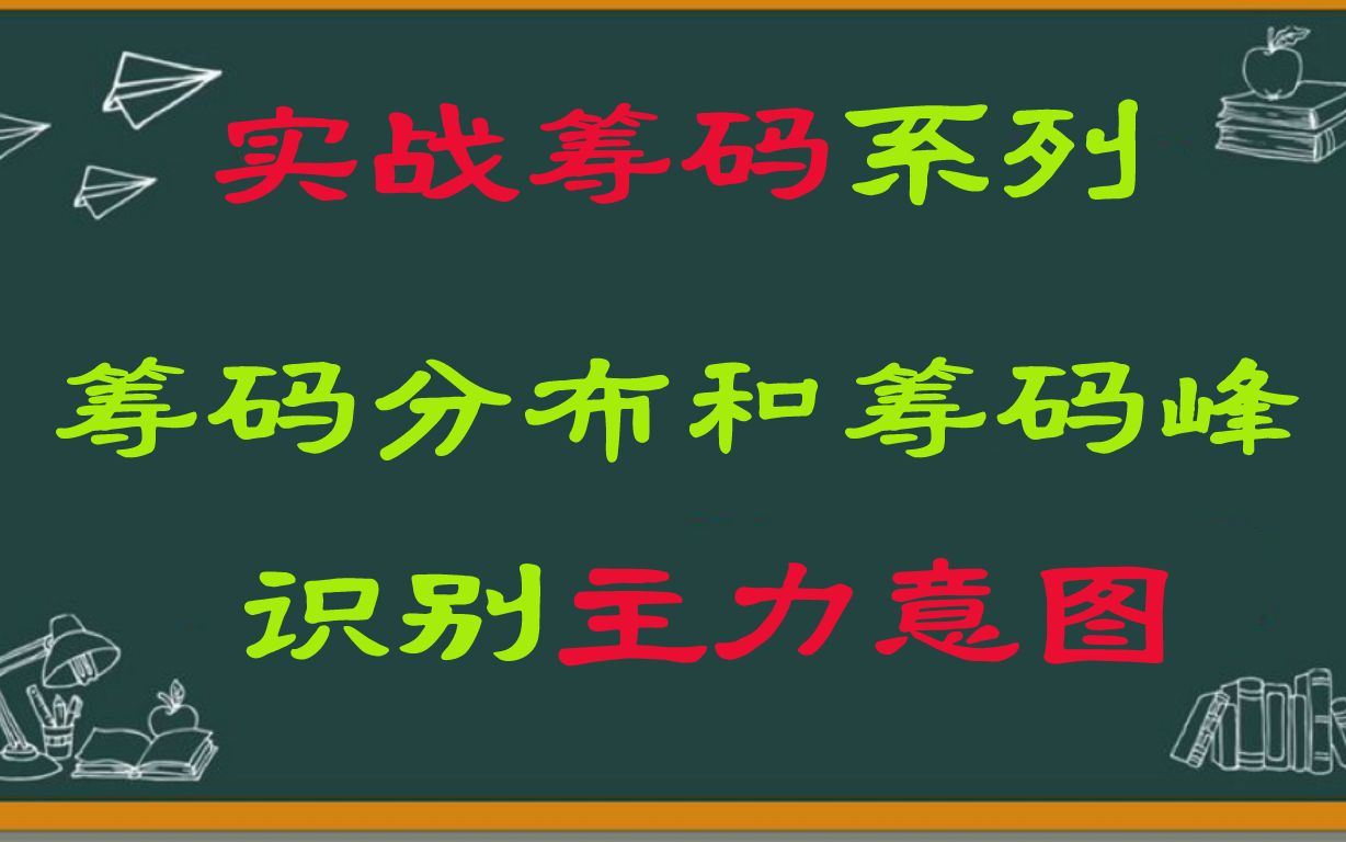 实战筹码系列,通过筹码分部和筹码峰,识别主力意图!(上)
