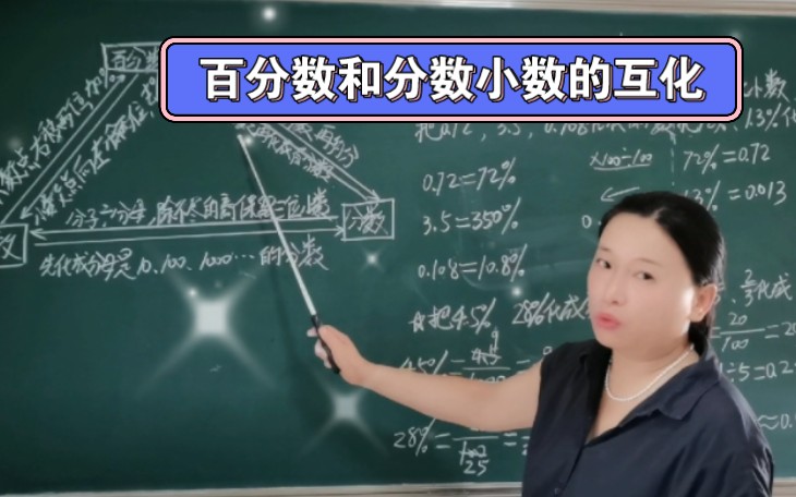 百分数和分数、小数的互化,你学会了吗?