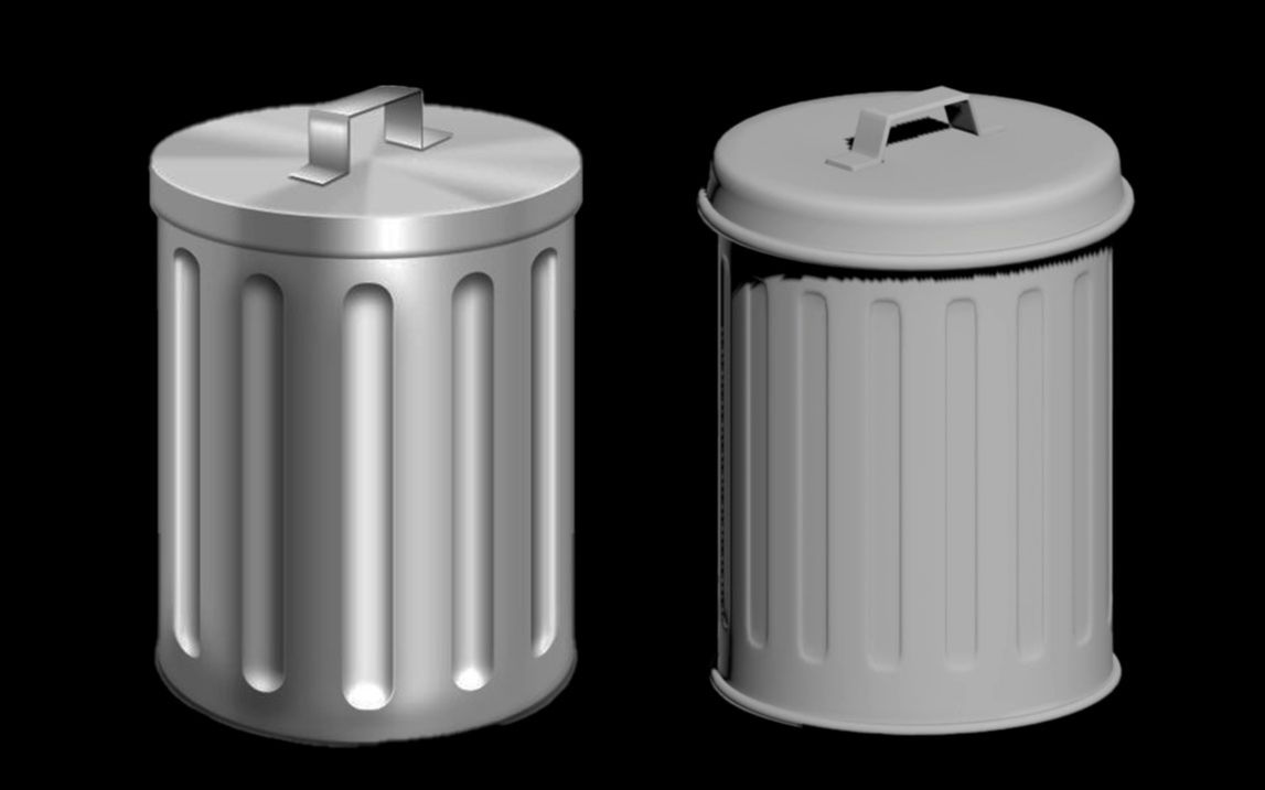 3DMAX小技巧:卡通版垃圾桶模型制作,小白新手也能轻松学会!