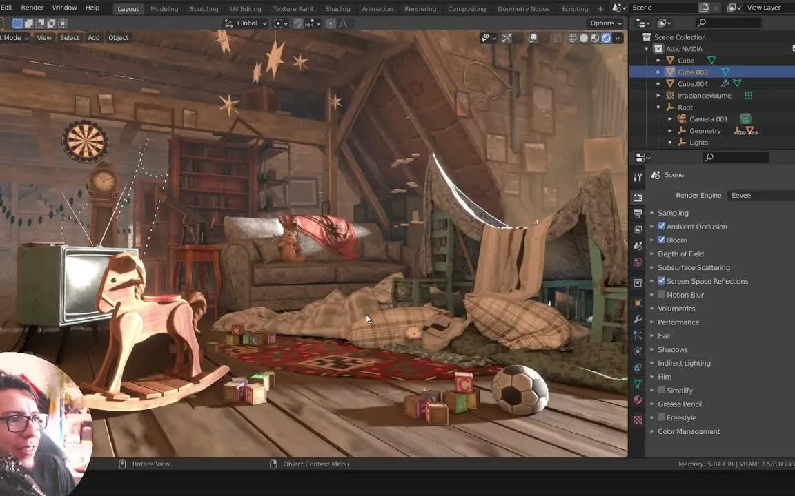 ...USD Hydra 教程 Blender中的USD 格式通用场景描述文件导入和导出