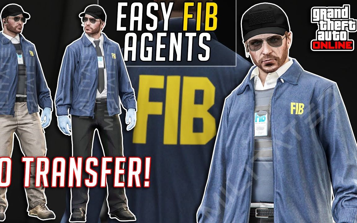 < FIB 特工服装>服装编辑器 GTA Online_电子竞技热门视频