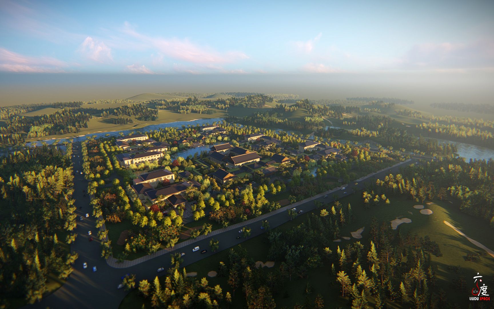 中式度假村Lumion动画