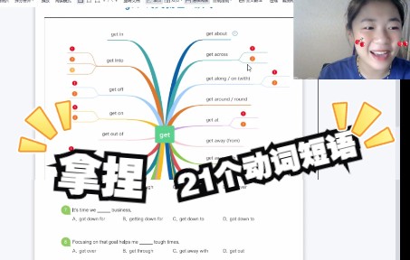 【get】动词短语 !30min搞定+ 习题练习