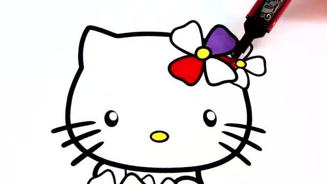 简笔画:绘画超级可爱的小猫咪