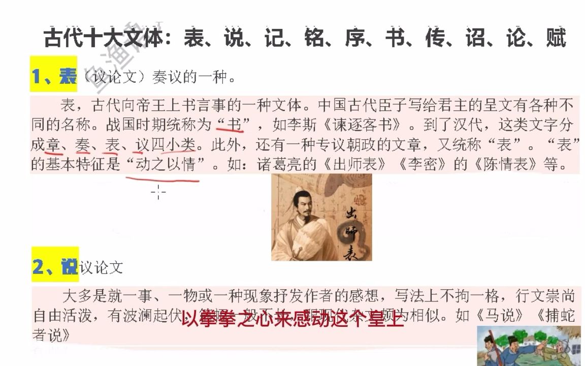 【直击中考】古代文学文化常识008:古代十大文体