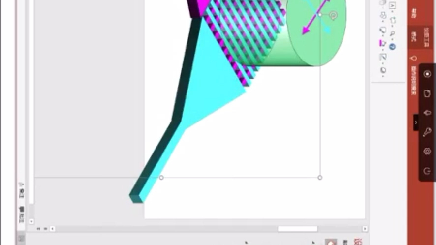 如何用PPT画二维垂直耦合光栅
