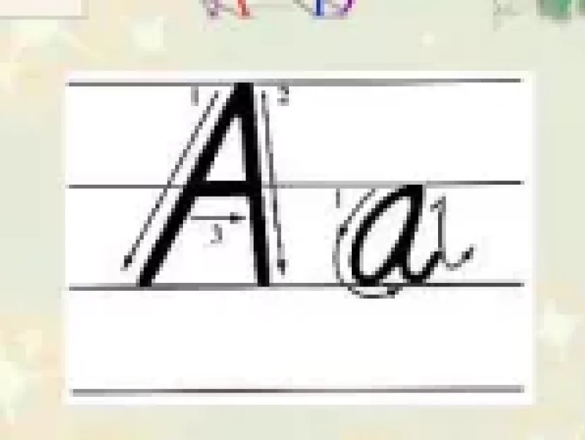 英文字母Aa-Ff的大小写标准格式