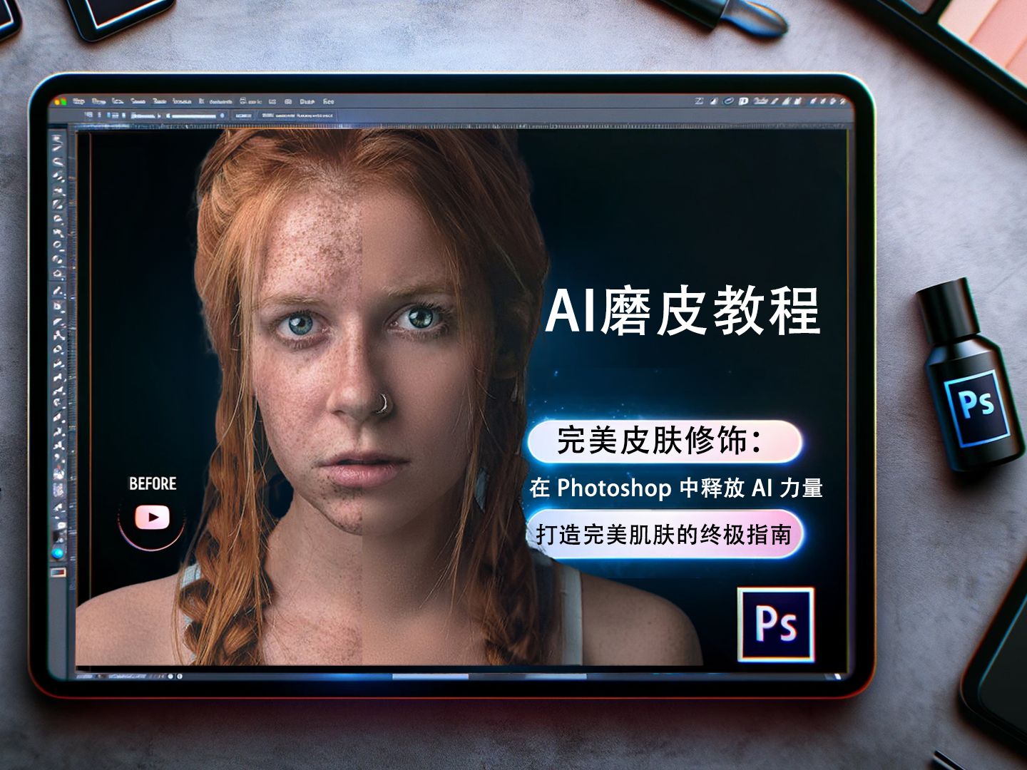 完美皮肤修饰:在Photoshop中释放AI力量,打造完美肌肤的终极指南!