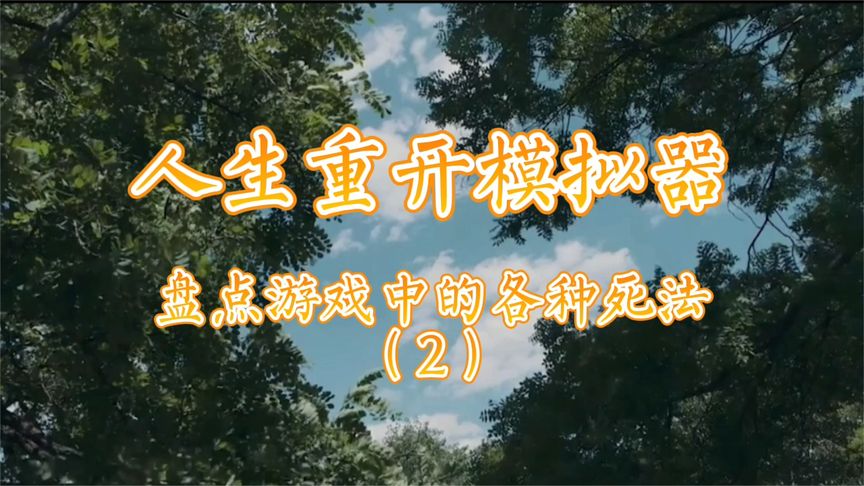 人生重开模拟器,盘点游戏中的各种死法2