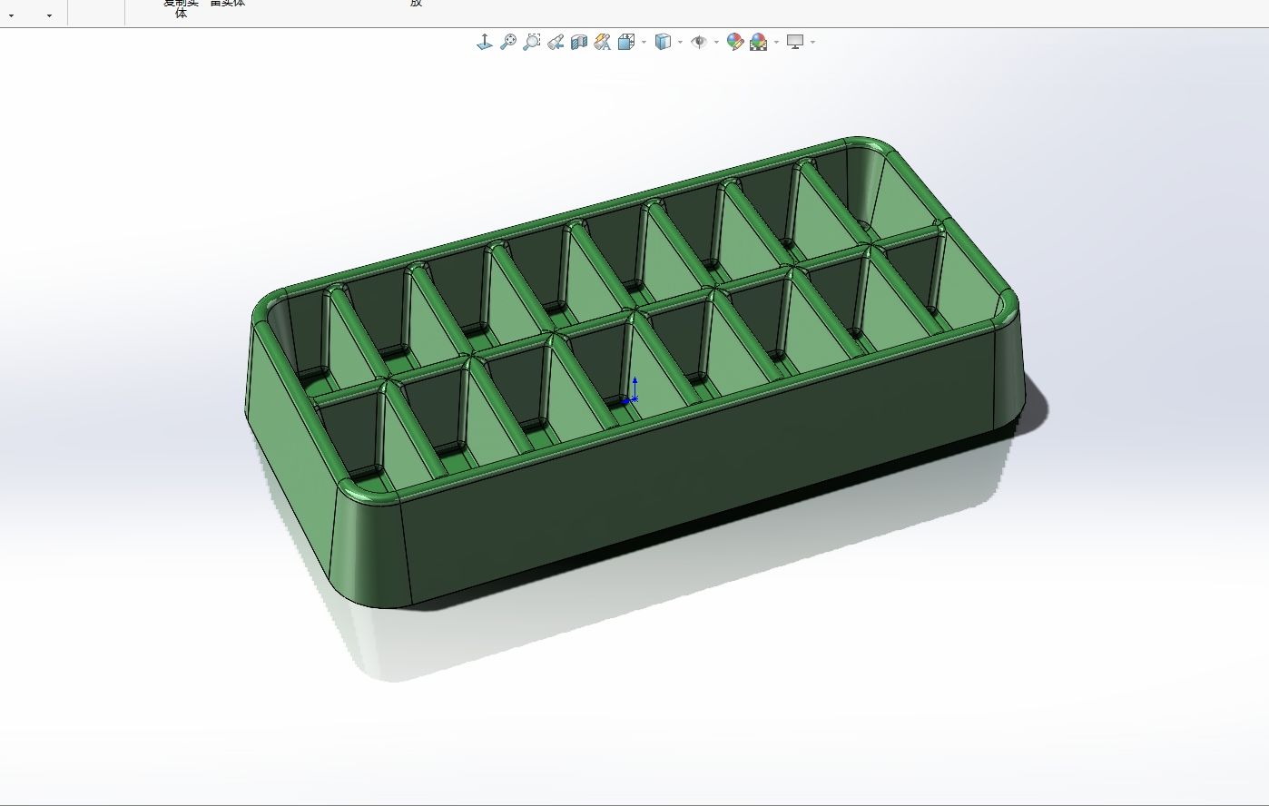 Solidworks建模-冻冰块的盒子