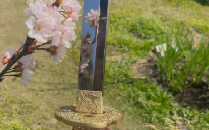 红樱镜面研磨打刀武士刀
