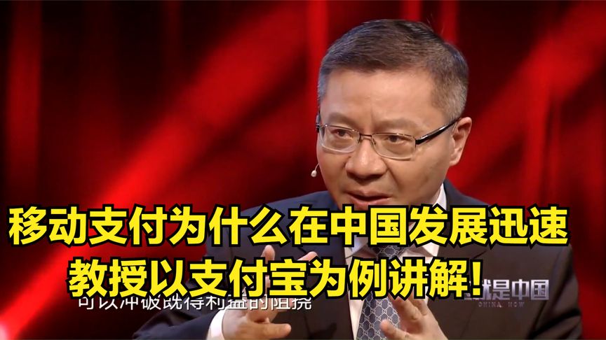 中国:移动支付为什么在中国发展迅速,教授以支付宝为例讲解!