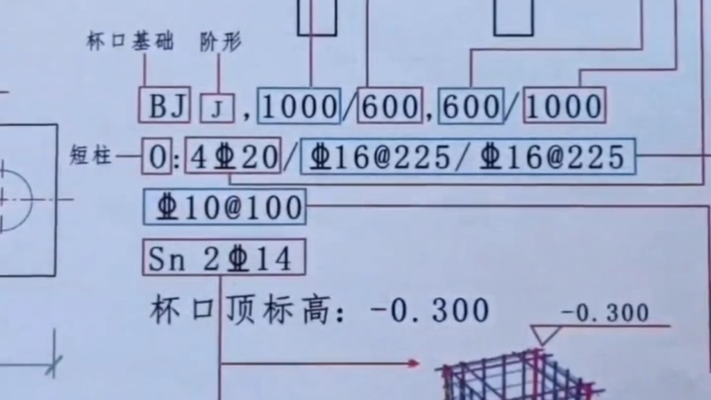 如何看懂施工图纸杯口承台梁基础怎么识图