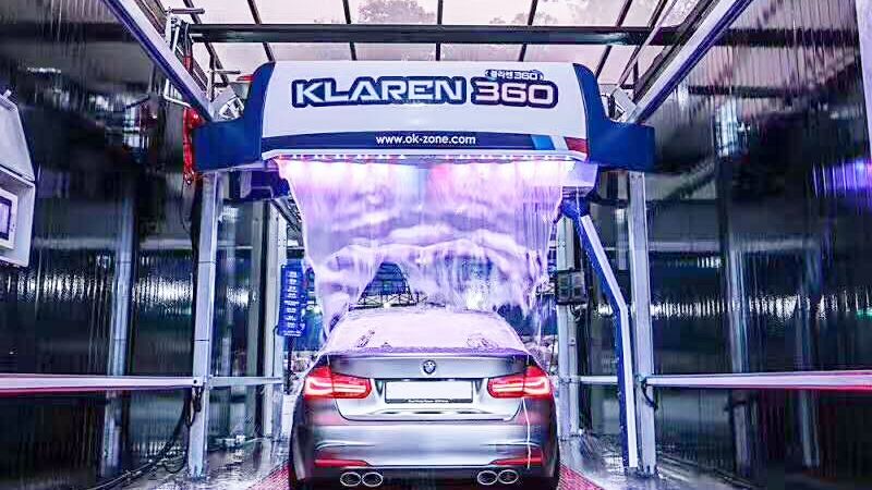 全自动智能洗车机工作原理,清洗泥沙效果,无人值守洗车视频