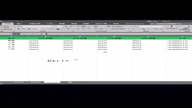 Excel速成入门,一键显示所有公式.
