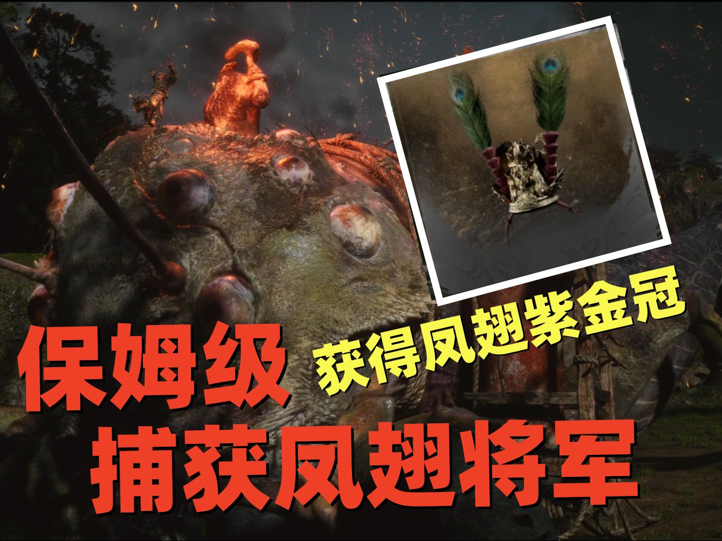 如何捕获凤翅将军?获得大圣套装的凤翅紫金冠!_单机游戏热门视频