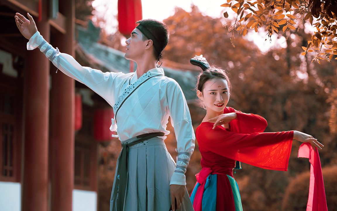 最火古风舞蹈《赤伶》古典舞集体舞2020年会节目【单色舞蹈】