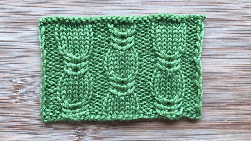 一款精致的绞花花样,竖纹结构,织法简单,织围脖真的美