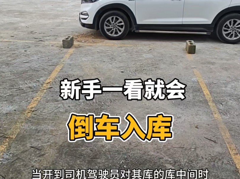 新手一看就会的倒车入库技巧,简单实用,轻松学会