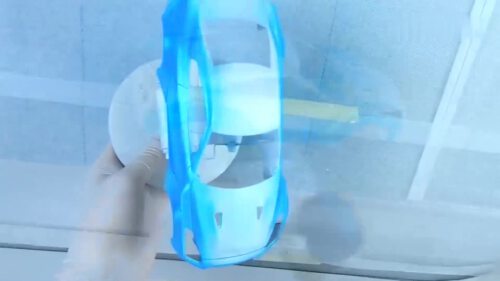 一辆普通汽车模型，硬是给他玩出了高级感，我不得不说，太有才了