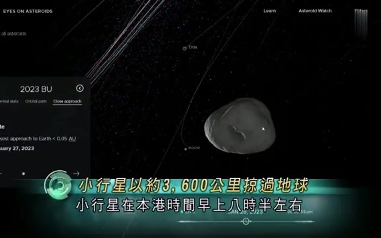 【有惊无险】迄今最近小行星从地球头皮擦过!