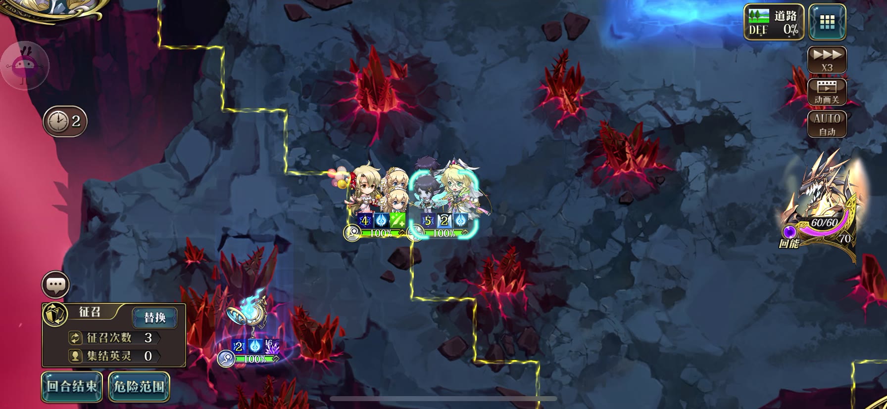 梦幻模拟战 诸域的黄昏 诡谋魇域 铁棘森林(无脑白嫖,不想一刀流的...