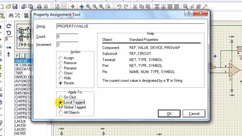 「昌东科技」proteus教程:属性分配工具