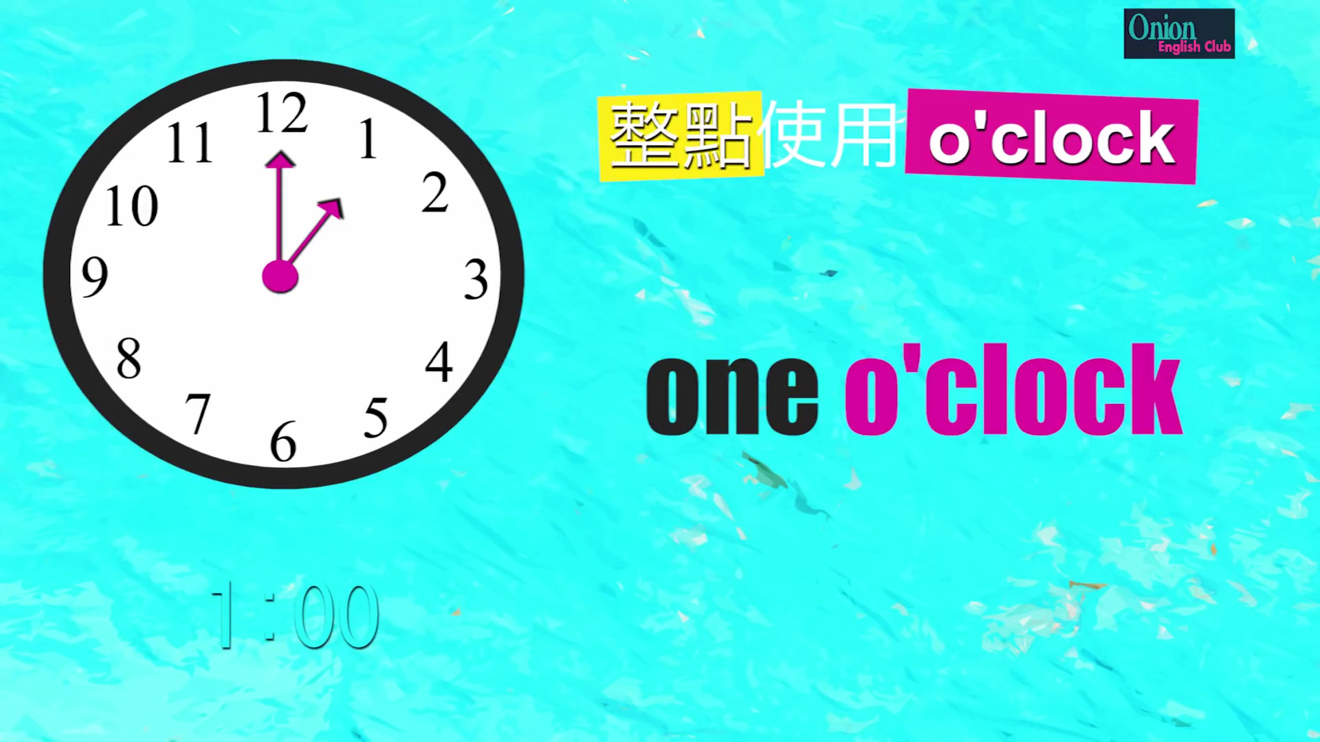 【中英字幕】Telling the time 时钟时间讲法