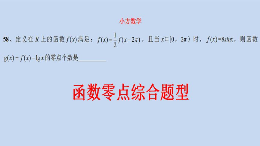 函数零点问题,放射性函数图像,主要理解周期放缩的情况