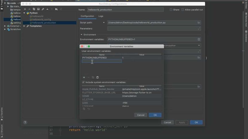 Flask框架学习_14_ Pycharm运行新版flask方式