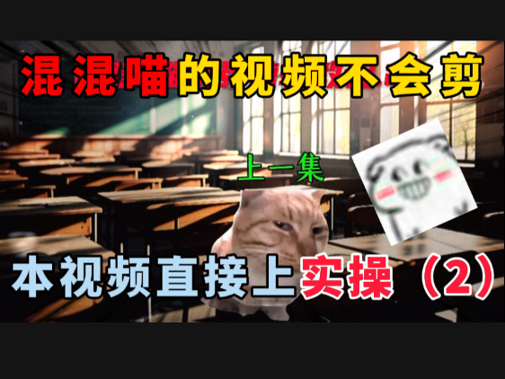 【猫meme教程】混混喵的视频不会剪?本视频直接上实操!(2)
