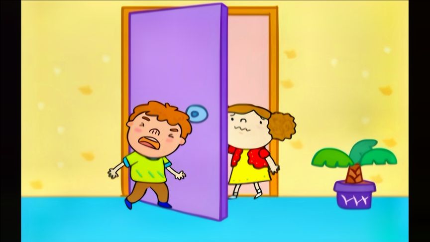 幼儿园安全教育:小心门 宝宝们小心门夹手哦