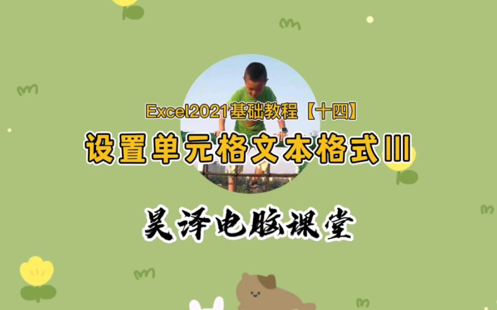 Excel2021基础教程【十四】