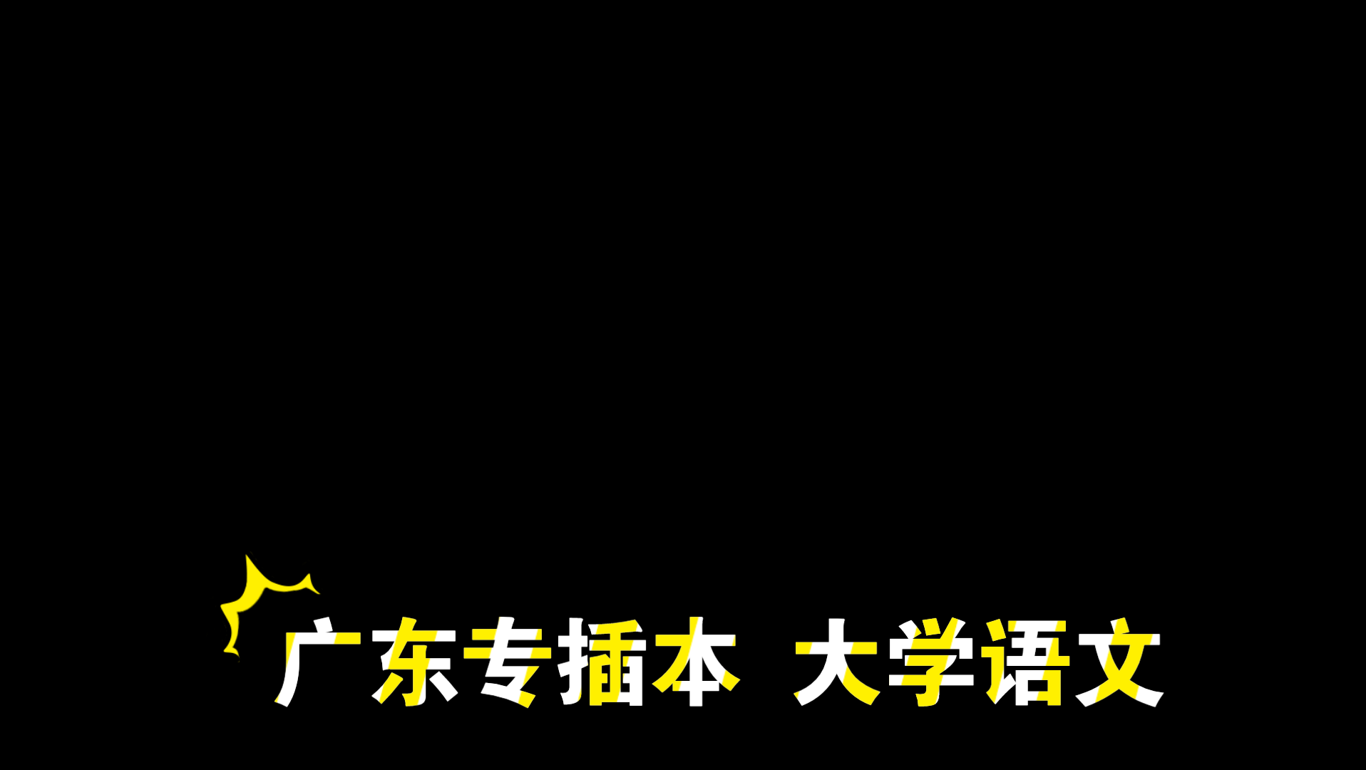 广东专插本 大学语文
