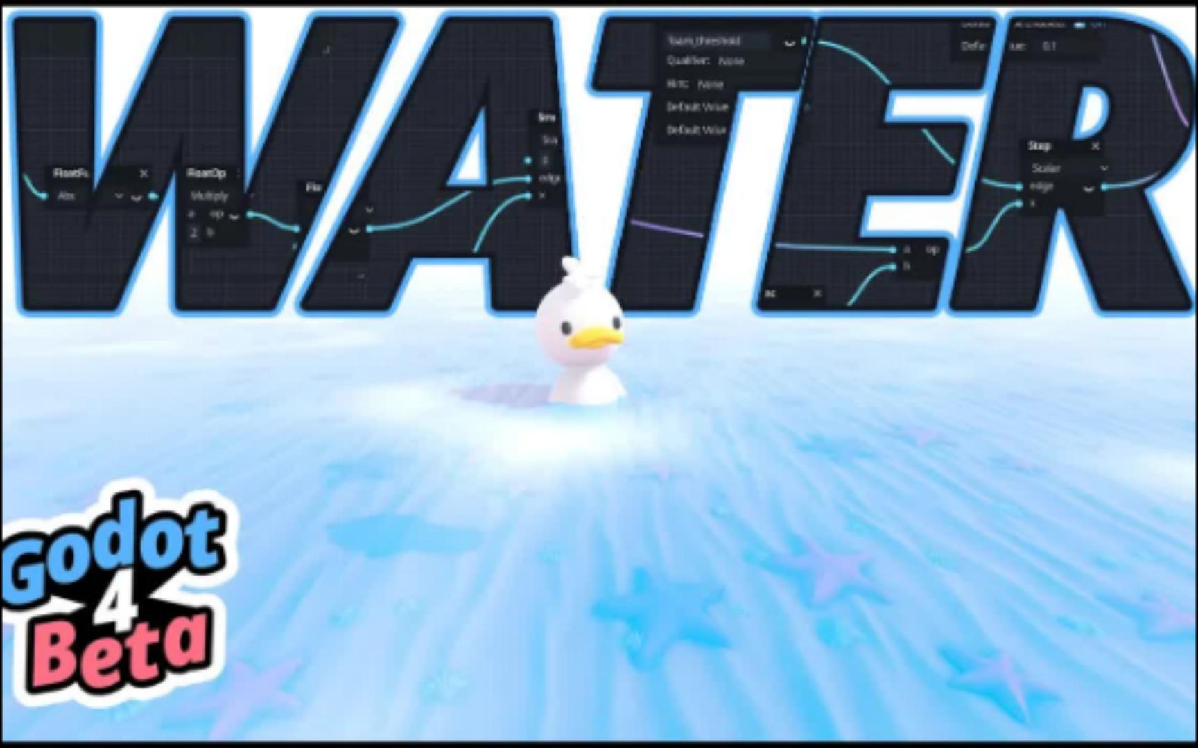 Godot 4 中文教程:视觉着色器快速实现3D水效果