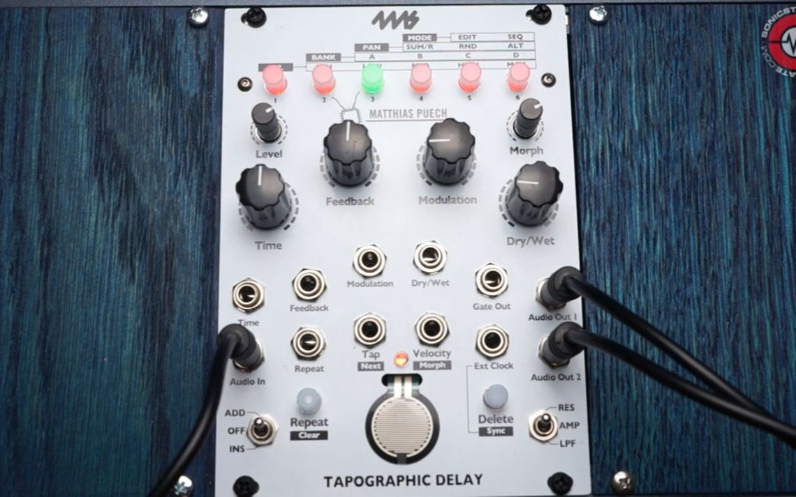4ms - Tapographic Delay TAPO 多重延时合成器模块音色及使用演示