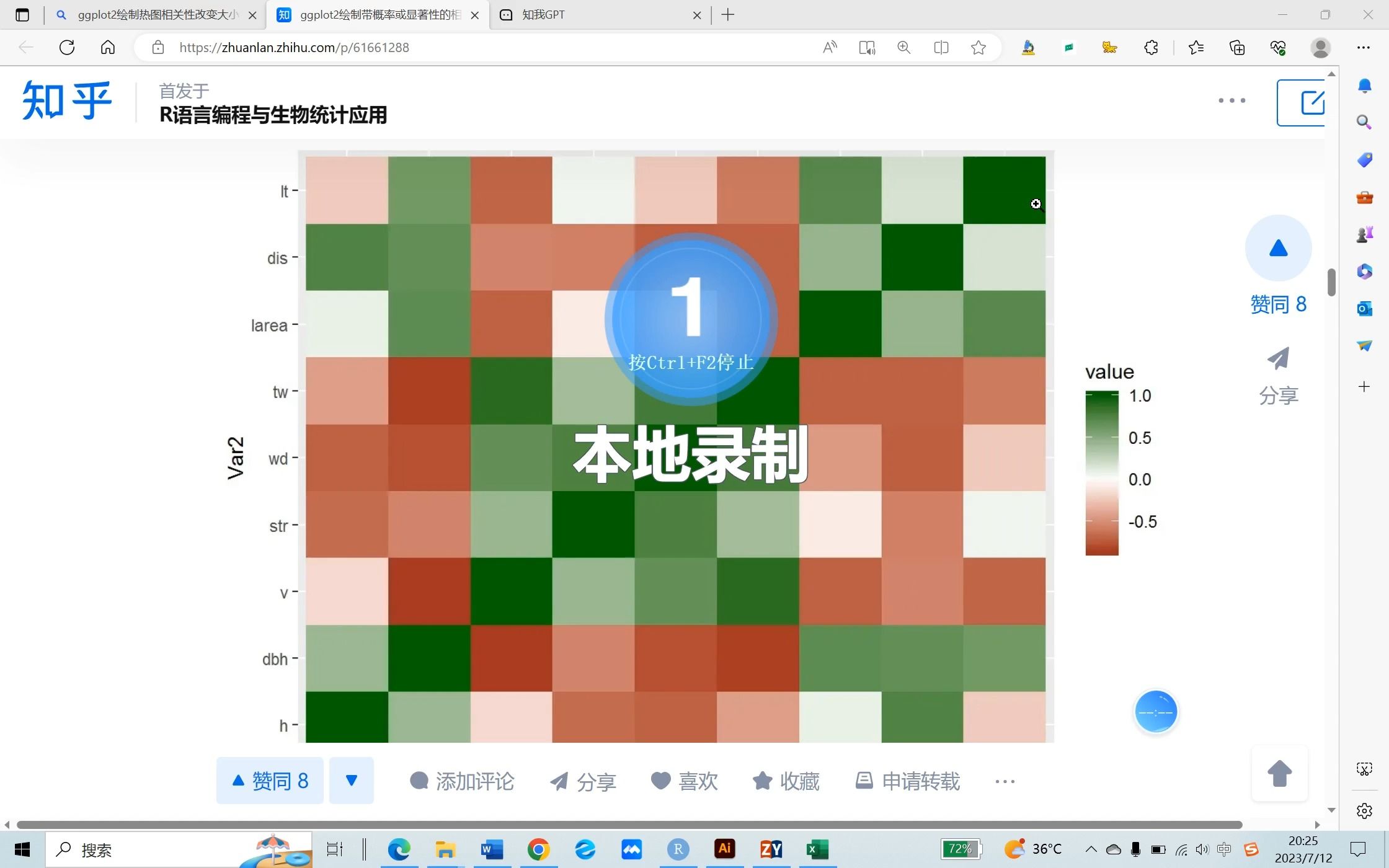 【R语言代码分享】绘制特定列相关性热图的函数