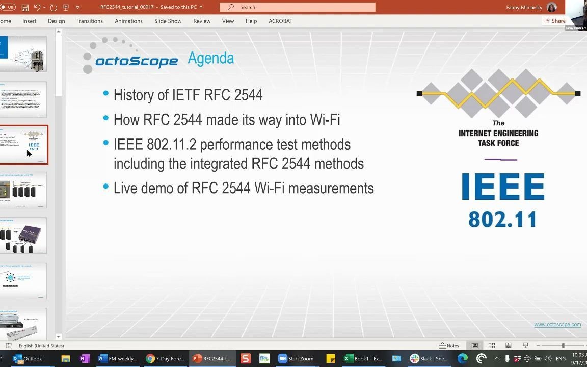 ...Wi-Fi 6 test tutorial series #9 - IETF RFC 2544 and IEEE 802.11.2 for