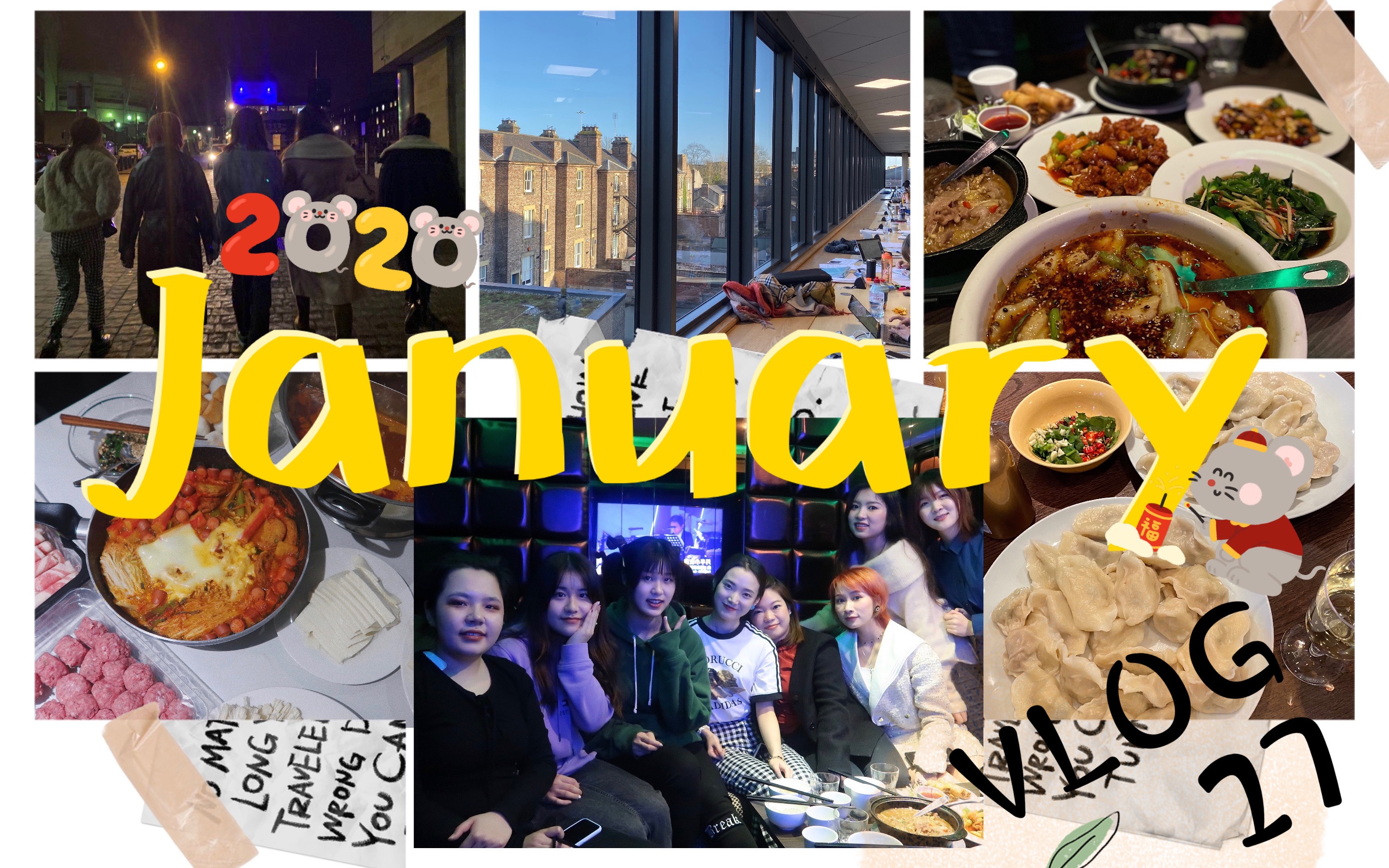 VLOG27 | 英国留学 | 纽卡斯尔1月生活碎片 | 赶不完的due和说了好多次...