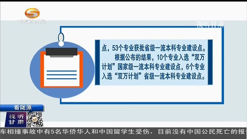 首批国家级一流本科专业建设点公布 甘肃省7所高校 66个专业入选
